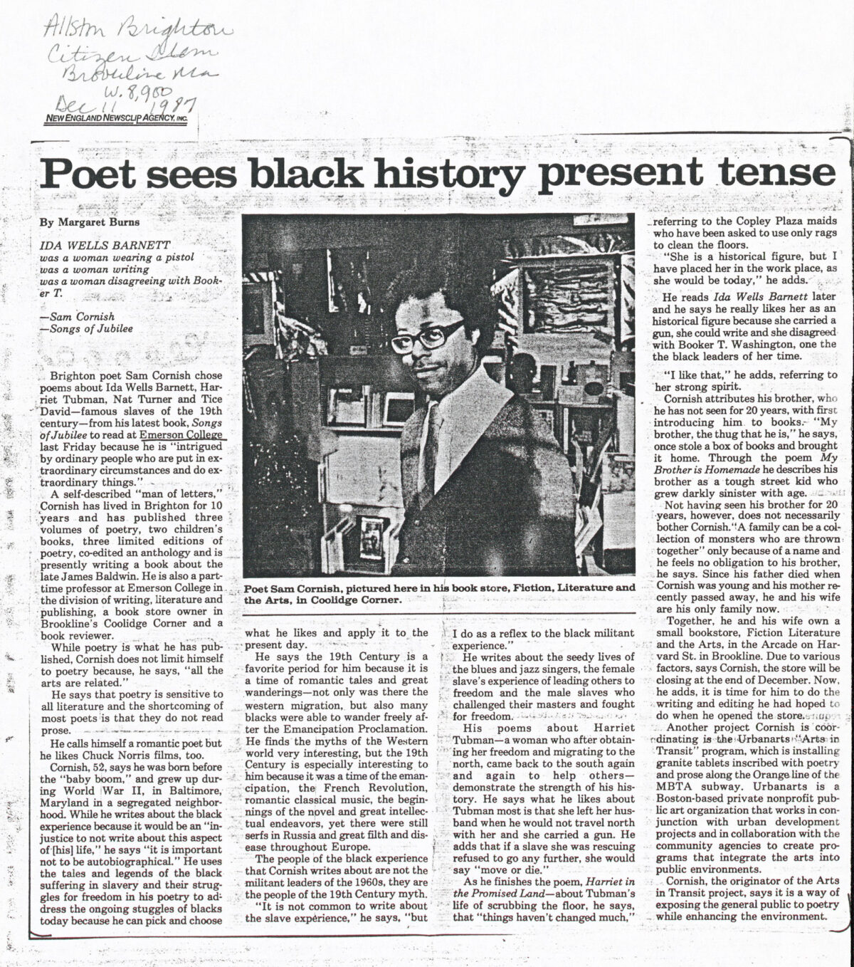 Honoring Black History Month: Sam Cornish - Emerson Today