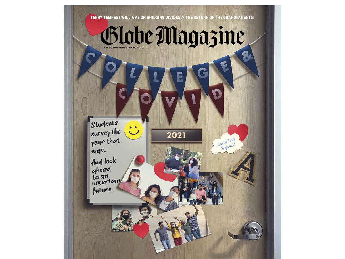 Emersonians Deliver Globe Magazine Cover Package 'College & COVID ...