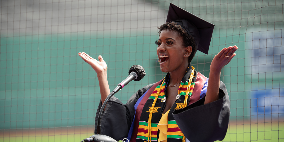 At Commencement, Talk of Perseverance, Care, Grit - Emerson Today