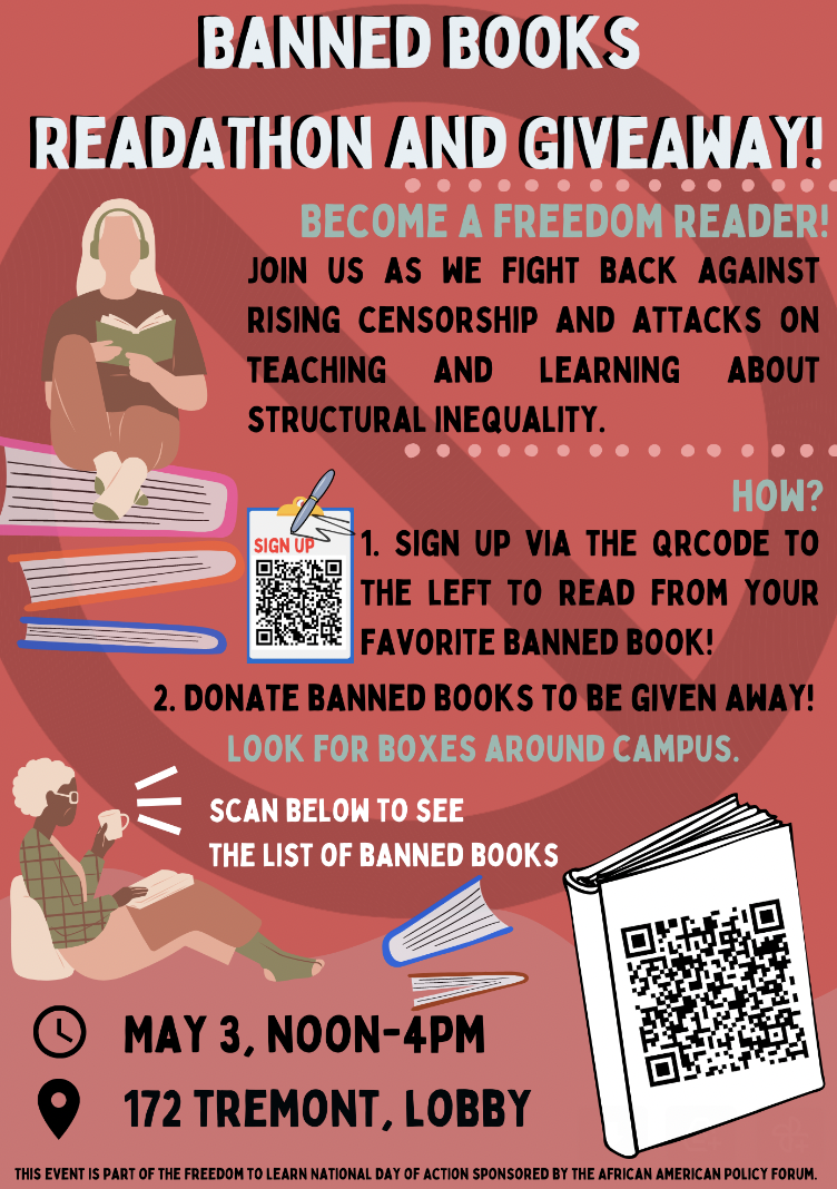Read Your Favorite Banned Book at Emerson Banned Book Reading on May 3 ...